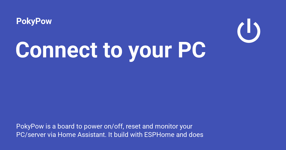 Connect to your PC - PokyPow