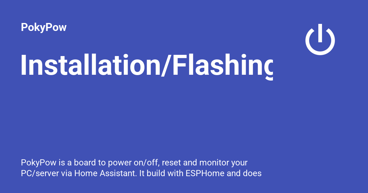 Installation/Flashing - PokyPow